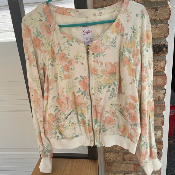 Candie's | Jackets & Coats | Candies Flower Print Jacket | Poshmark